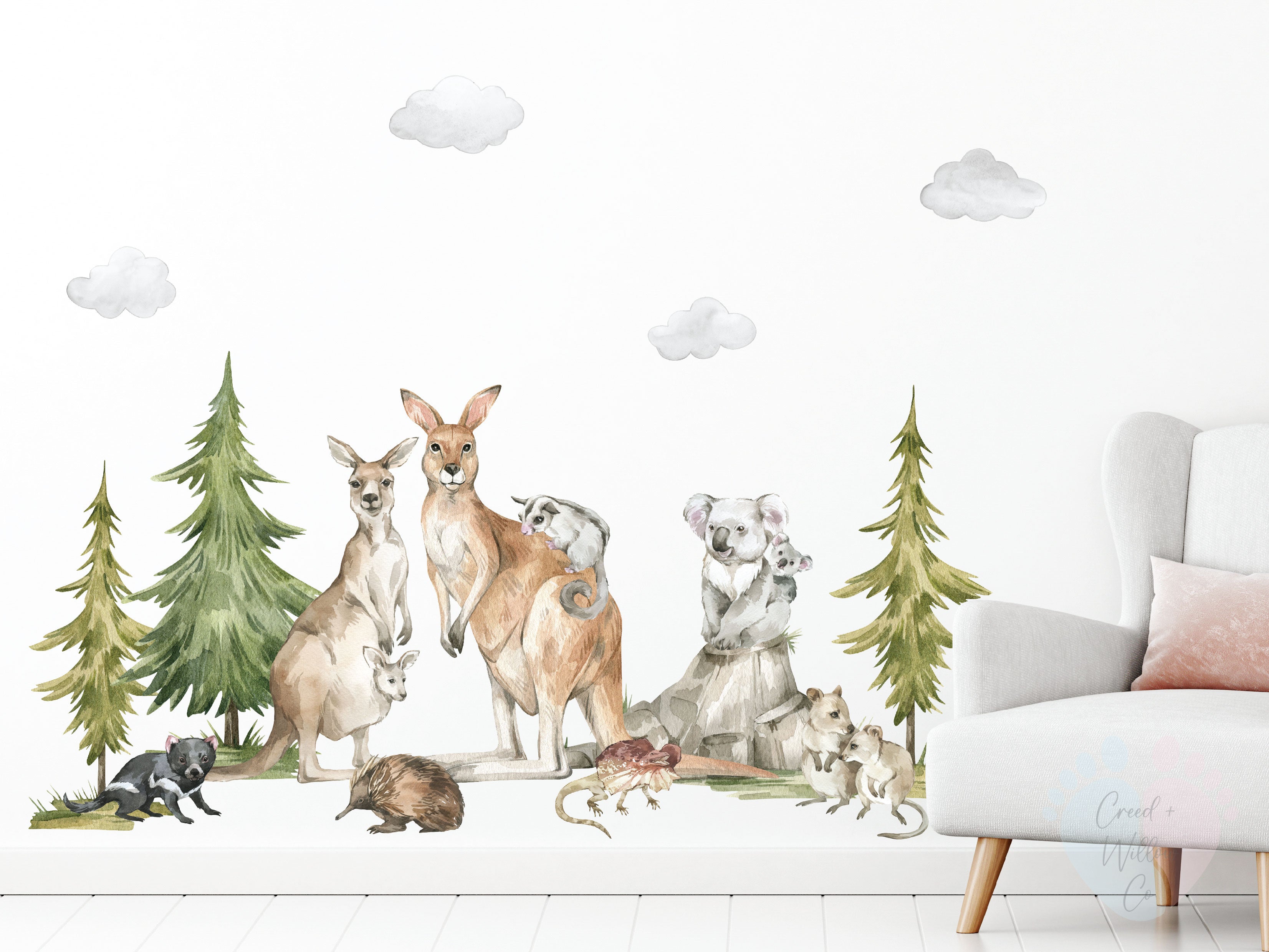 Australian Wall Decals | Koalas, Kangaroos & Native Animals – Eco-Friendly