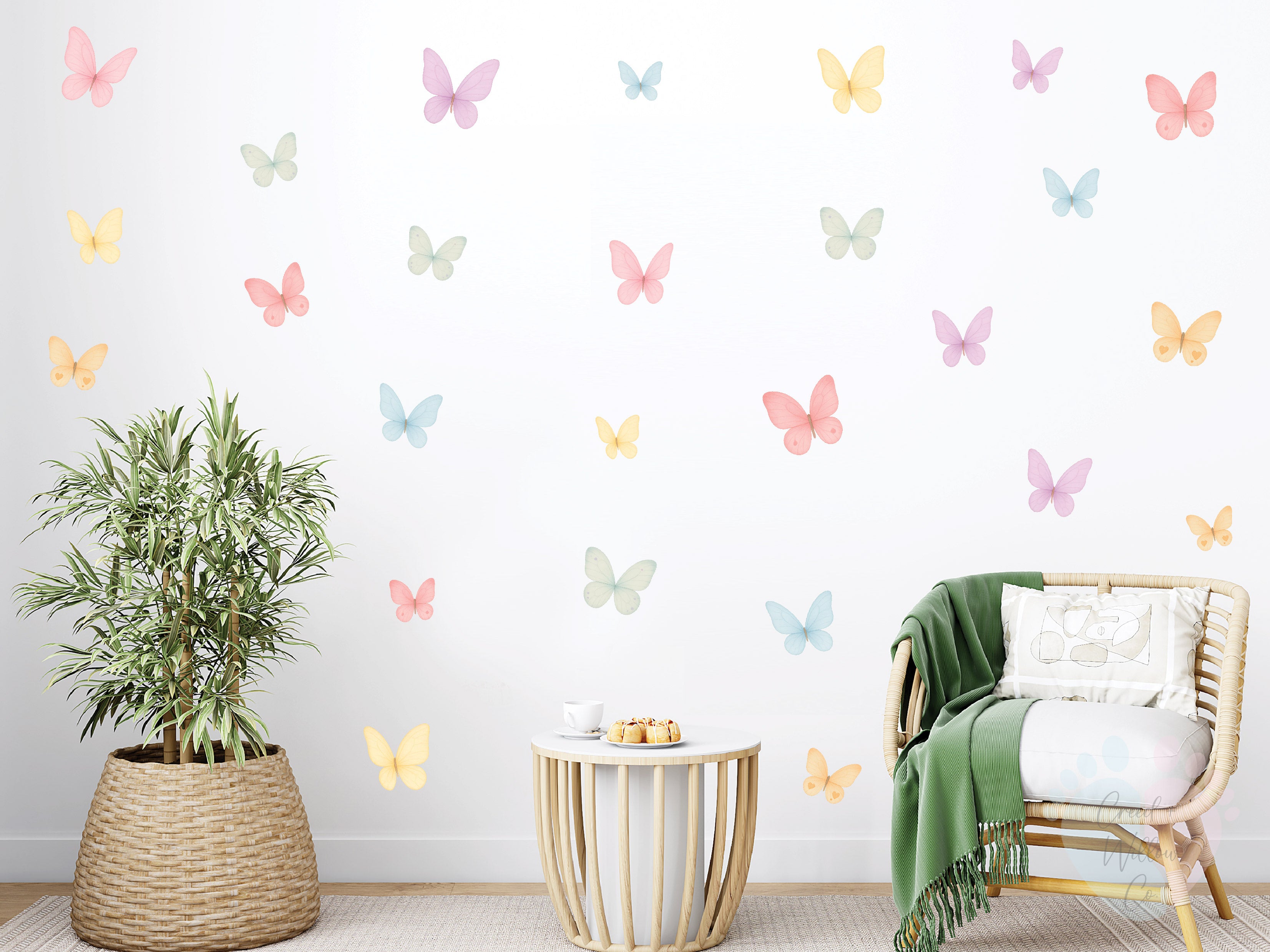 Colourful Mini Butterfly Decals